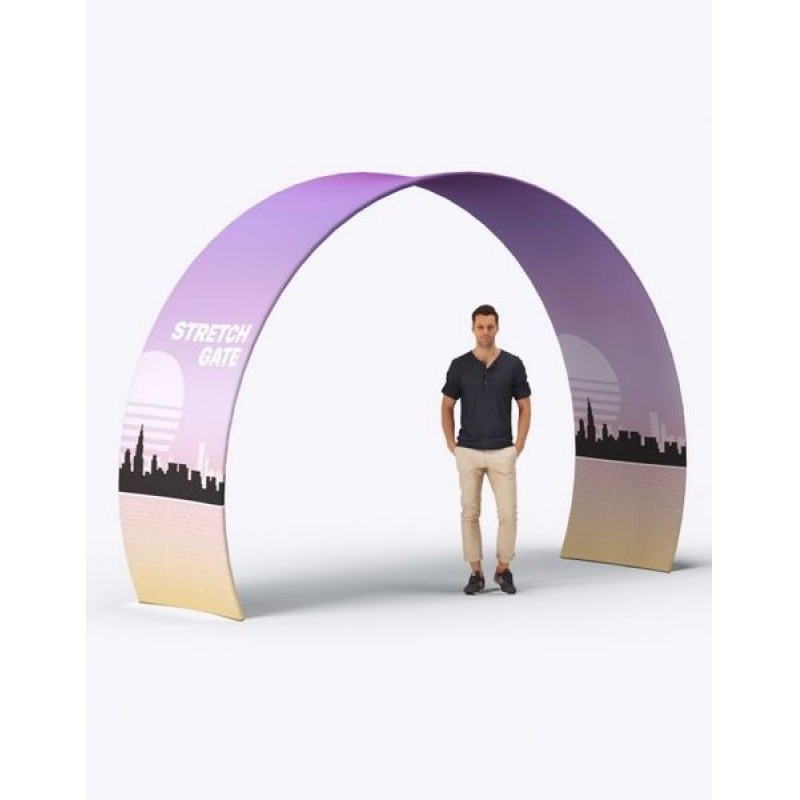 Arche personnalisable double en aluminium 347 x 245 cm | Arche gonflable publicitaire ...