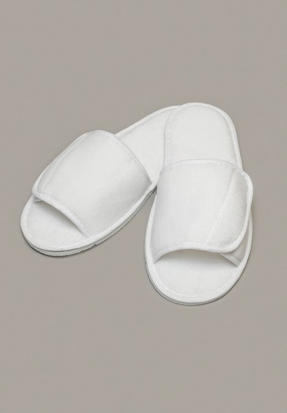 Pantoufles à bout ouvert personnalisable | Objet publicitaire ...