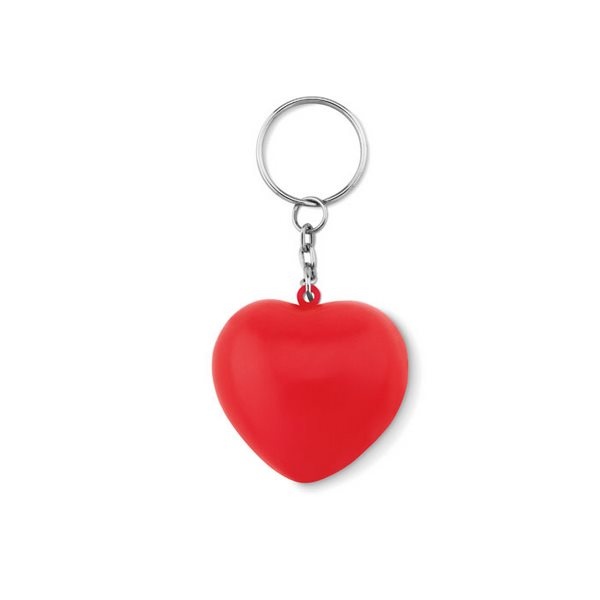 Porte-clés en pu forme coeur personnalisable | Objet publicitaire ...