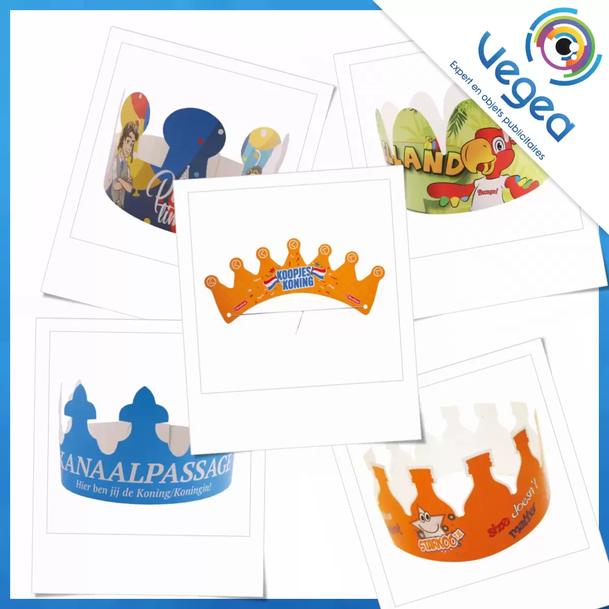 Couronne publicitaire personnalisée avec votre logo | Vegea