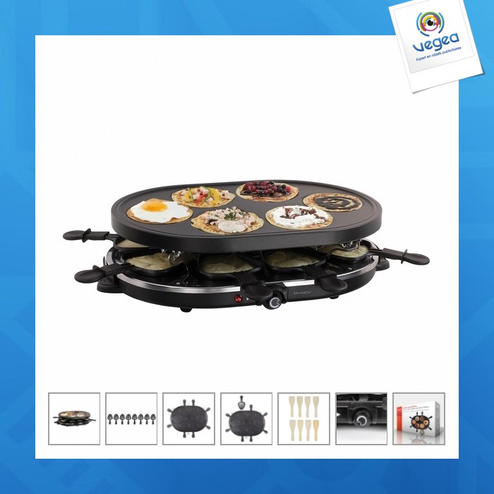 Appareil à raclette et mini-crêpes personnalisable | Objets ...
