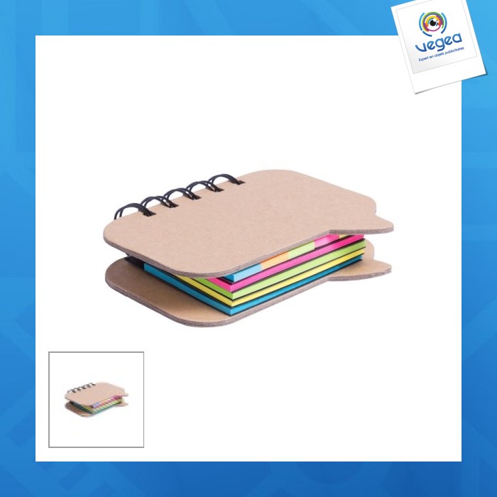 Bloc-notes feuilles adhésives personnalisable | Objet publicitaire ...