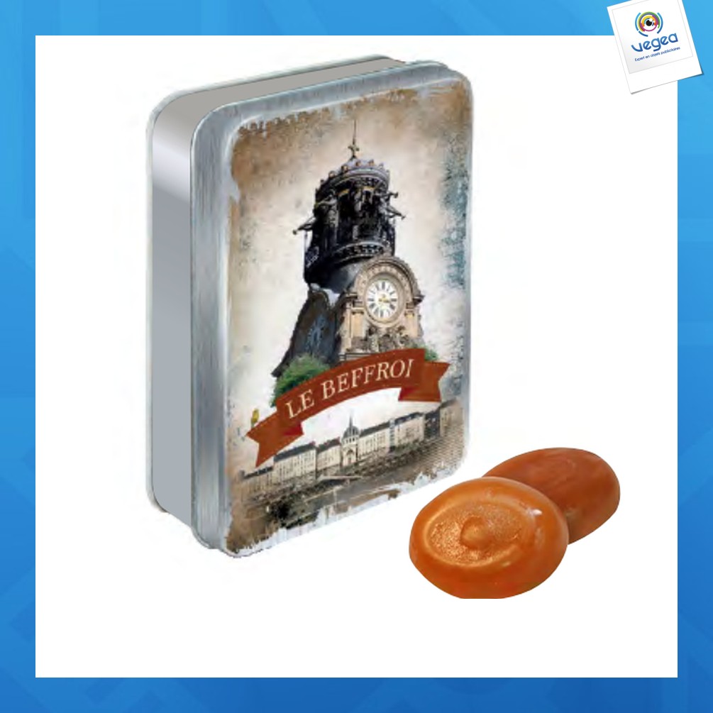 Boîte à pastille avec caramel dur personnalisable | Objet publicitaire ...