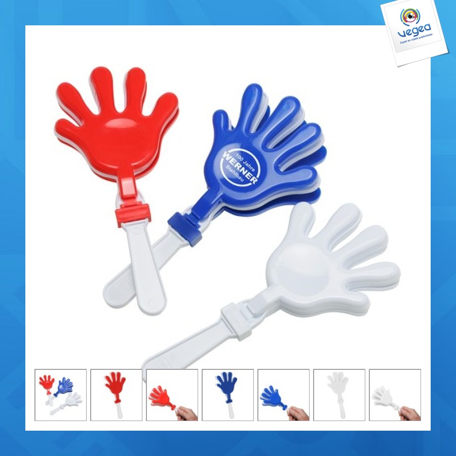 Clap main, mini personnalisable | Objets publicitaires | 01410V0064442