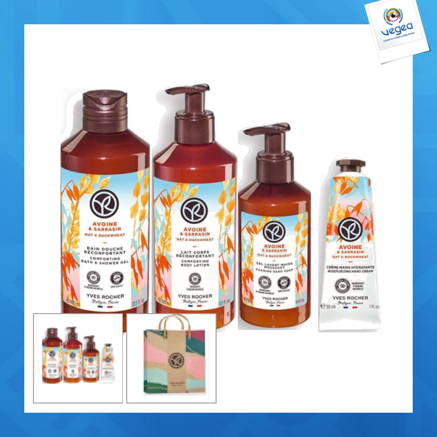 Coffret soin du corps à l'avoine personnalisable | Cadeau d’entreprise ...