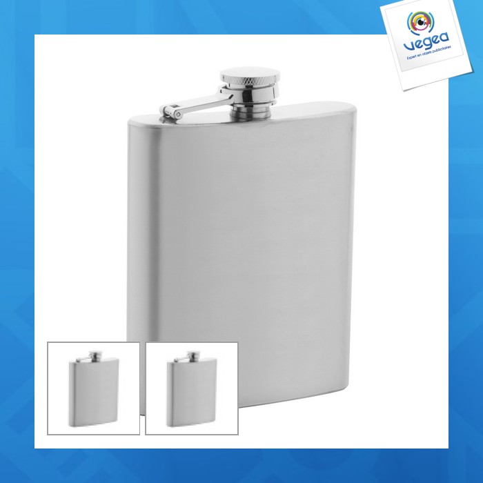Flasque avec logo métal 20 cl | Objet publicitaire | 00041V0000441