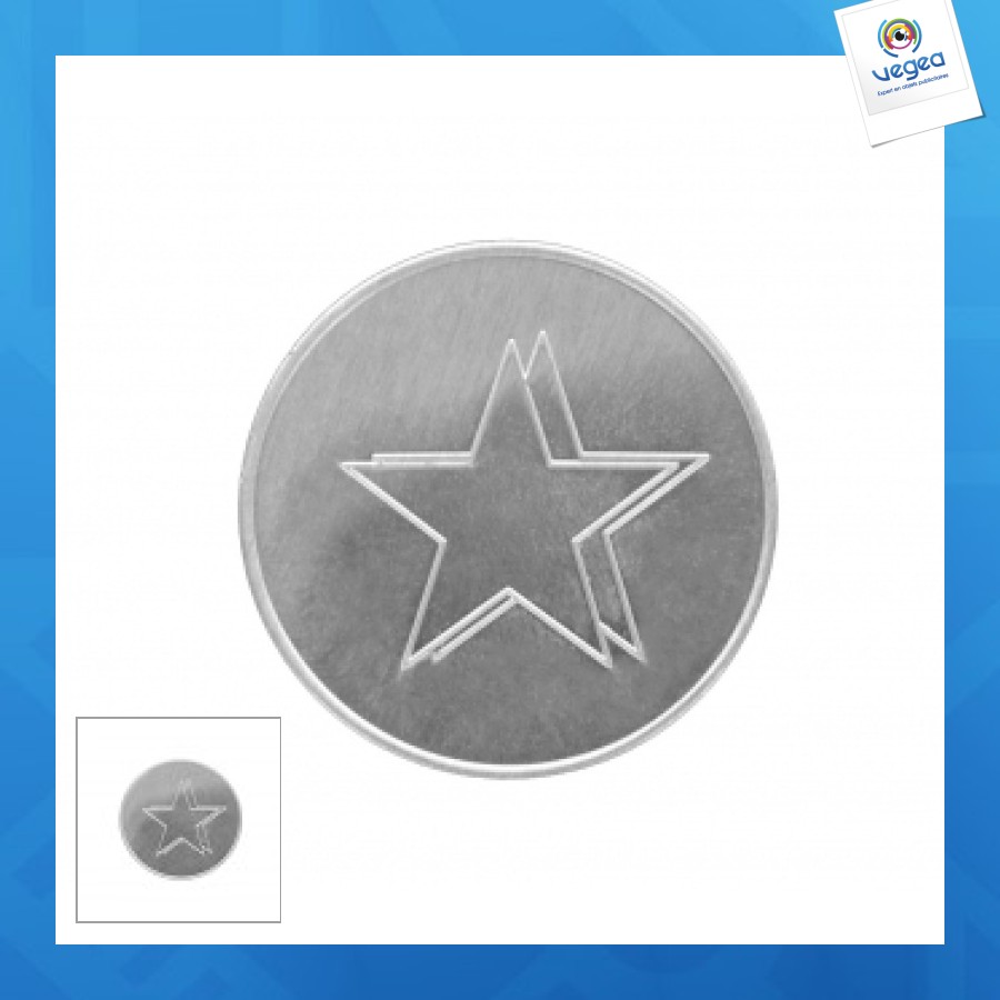 Jeton personnalisable en aluminium | Jeton publicitaire | 01383V0191865