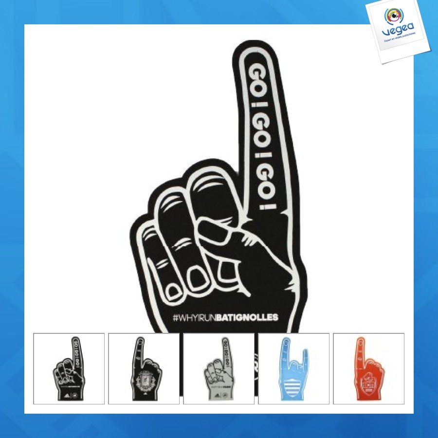 Main supporter personnalisée en mousse | Cadeau d’affaires | 01697V0186459