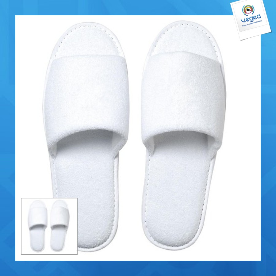 Pantoufles ouvertes personnalisable | Cadeau d’entreprise | 01313V0176108