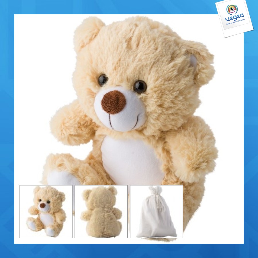 Peluche 'ours' en rpet samuel personnalisable | Objet publicitaire ...