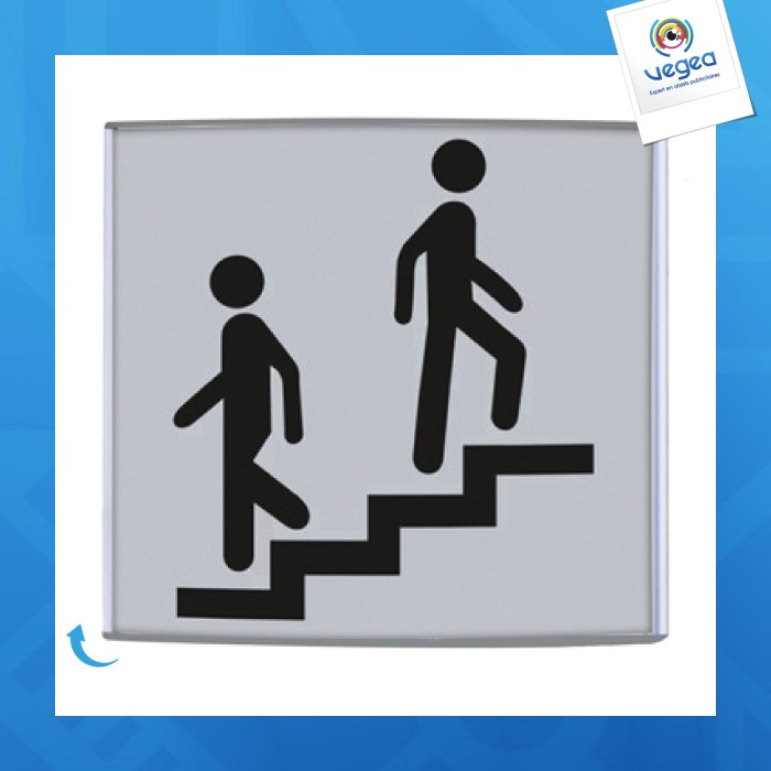 Plaque signalétique alu-sign 100 x 100 mm personnalisable | Goodies ...