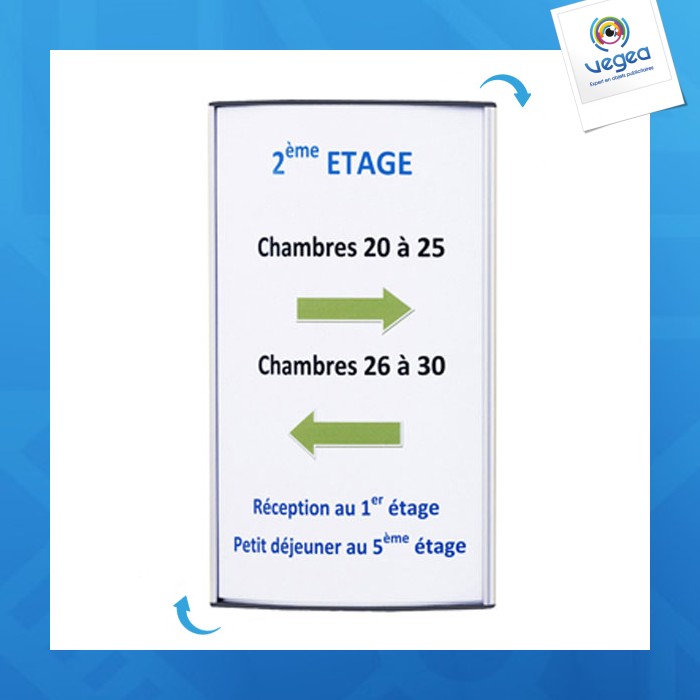 Plaque signalétique personnalisable alu-sign 200 x 297 mm | Objet ...