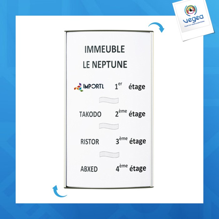 Plaque signalétique personnalisé alu-sign 300 x 420 mm | Cadeau d ...