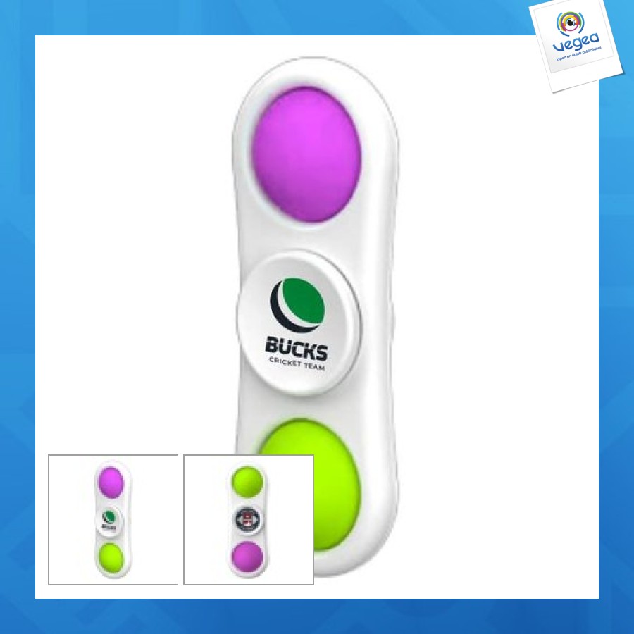 Pop it double spinner personnalisable | Objets publicitaires ...